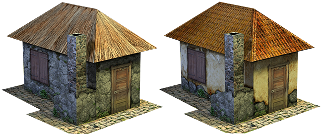 Ancient house #1 - Lord Zsezse Works | Paper models | DriveThruRPG